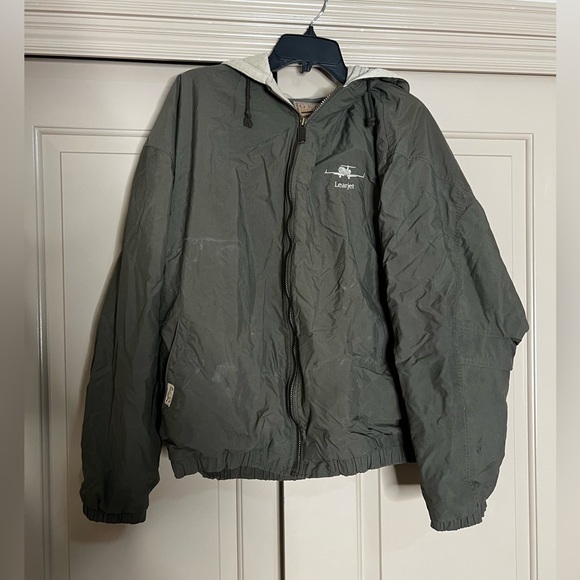 Jackets & Coats | Vintage Lear Jet Green Jacket Barely Worn Mens Size ...